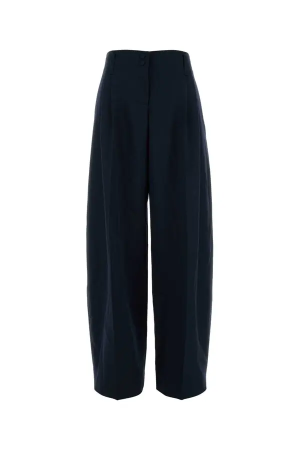 Alexander McQueen Wool Wide-leg Trousers