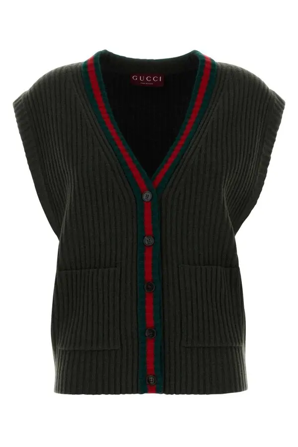Gucci 100% Wool Knit Vest