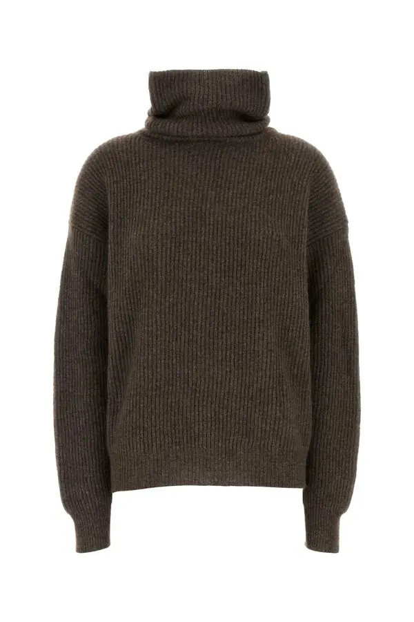 UMA WANG Ribbed Turtleneck Wool Sweater