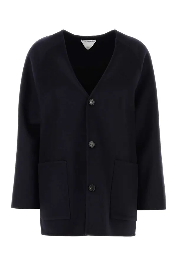Bottega Veneta Wool-cashmere V-neck Cardigan With Pockets