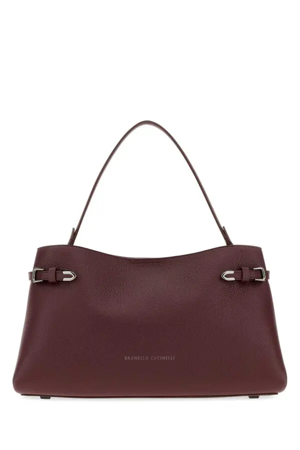 Brunello Cucinelli Leather Handbag, 35 Cm X 20 Cm X 15 Cm