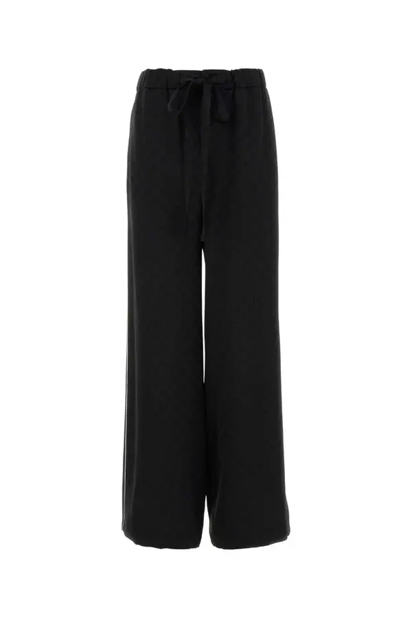Gucci Satin Pajama Pants With Detail - Printed