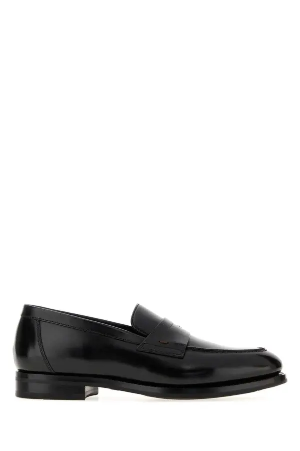 Santoni Colin Calf Leather Loafers