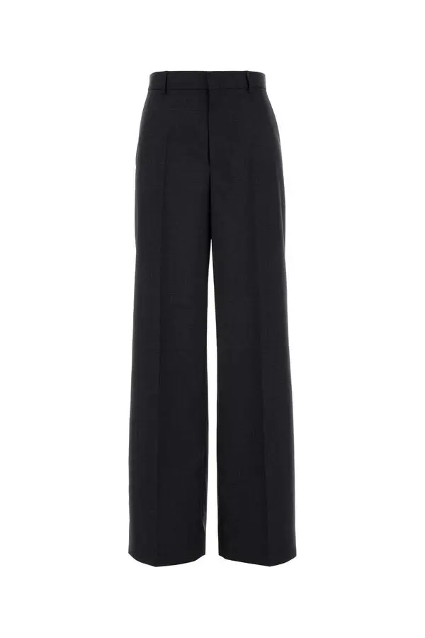 Gucci Wool Wide-leg Pant - Grey