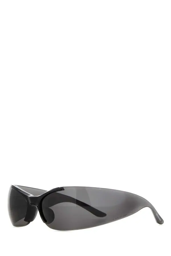 Balenciaga Oval Nylon Sunglasses - Black