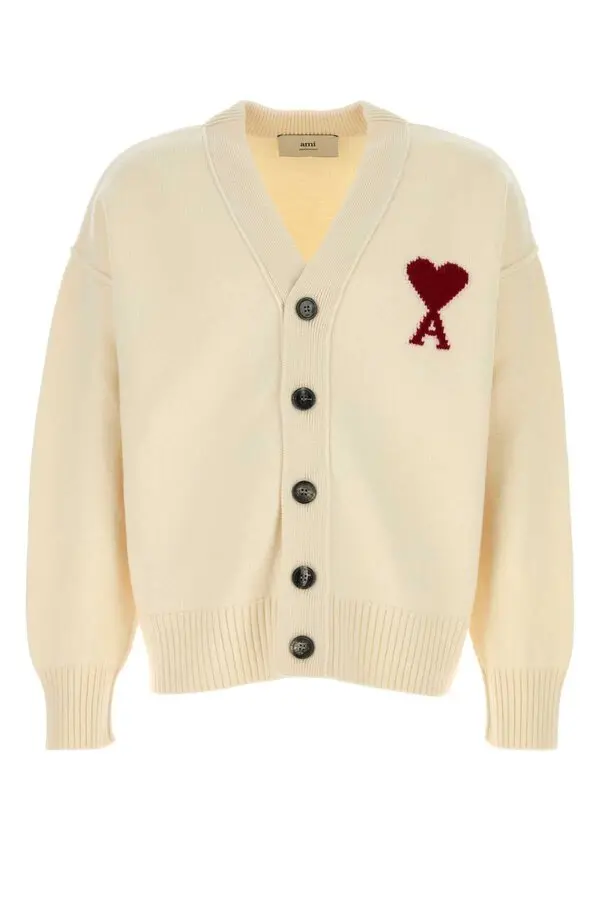 AMI Paris 100% Virgin Wool Cardigan