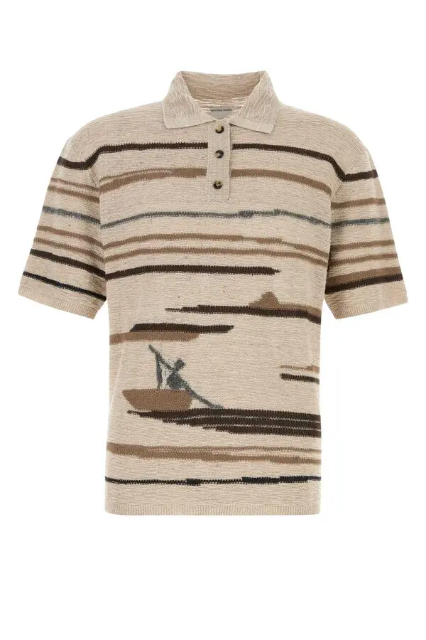 Bottega Veneta Embroidered Cotton-blend Polo Shirt