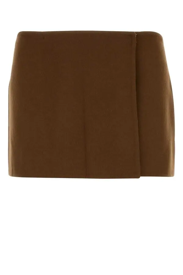 Miu Miu Wool Blend Mini Skirt