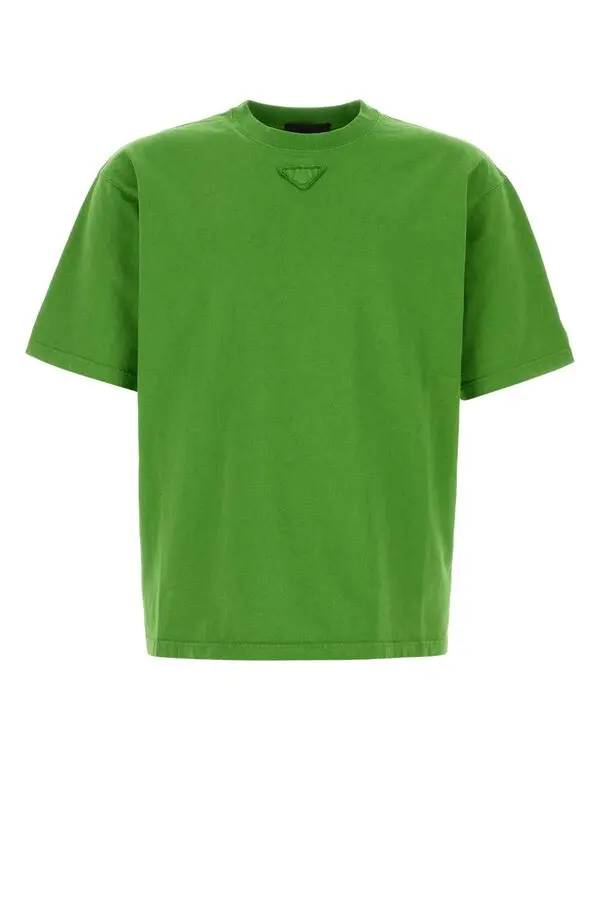 Prada Cotton Crewneck T-shirt For