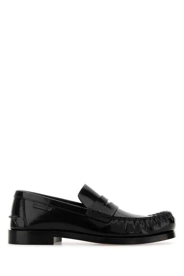 Bottega Veneta Truman Leather Loafers - Black