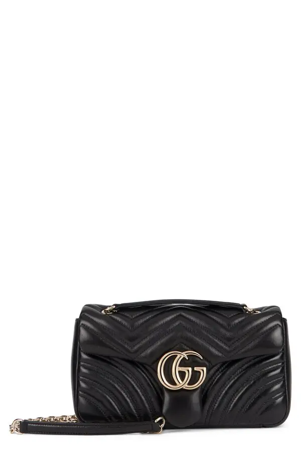 Gucci Gg Marmont Medium Shoulder Bag In Quilted Nappa