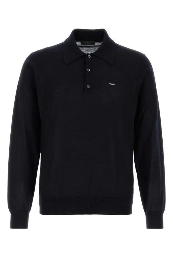 Prada Virgin Wool Polo Shirt