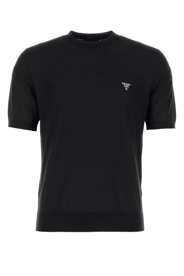 Prada Virgin Wool T-shirt - Black
