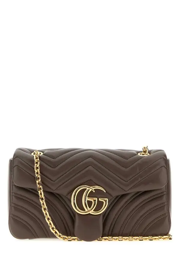Gucci Medium Gg Marmont Nappa Leather Shoulder & Crossbody Handbag
