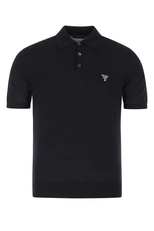 Prada Virgin Wool Polo Shirt For