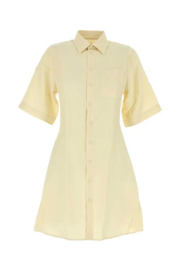 AMI Paris Pastel Wool Shirt Dress
