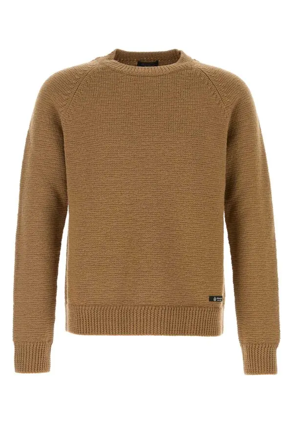 Prada Biscuit Virgin Wool Sweater