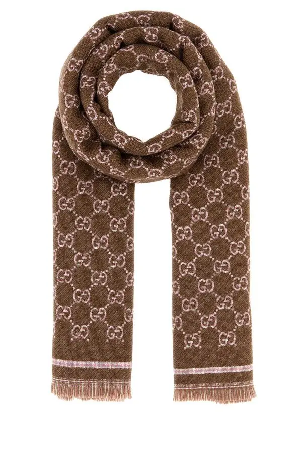 Gucci Lux Stenmix Scarf 47x180 - Brownpink
