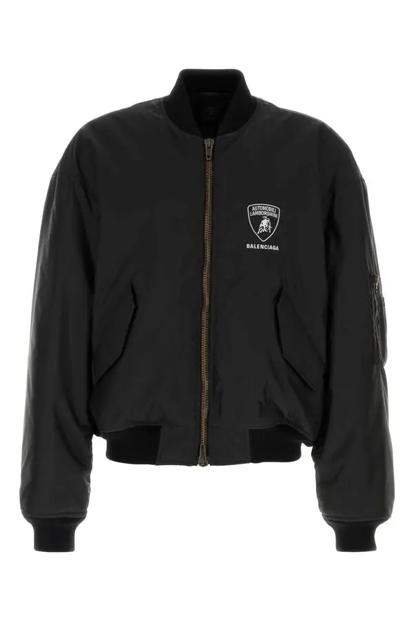 Balenciaga X Automobili Lamborghini Nylon Bomber Jacket With Silk Padding