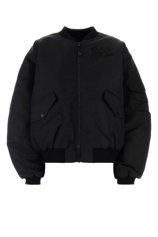 Cecilie Bahnsen Nylon Bomber Jacket With Cupro Lining
