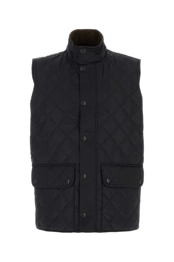 Barbour Quilted Sleeveless Jacket With Stand Collar
