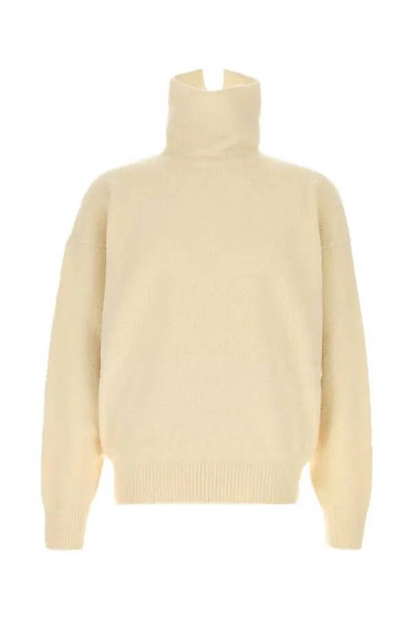 Fear Of God High Neck Wool Blend Sweater - Yellow