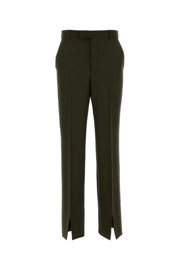 Gucci Wool Blend Trousers With Mohair Texture