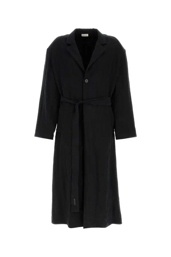 Fear Of God Lyocell-blend Trench Jacket With Belted Detail