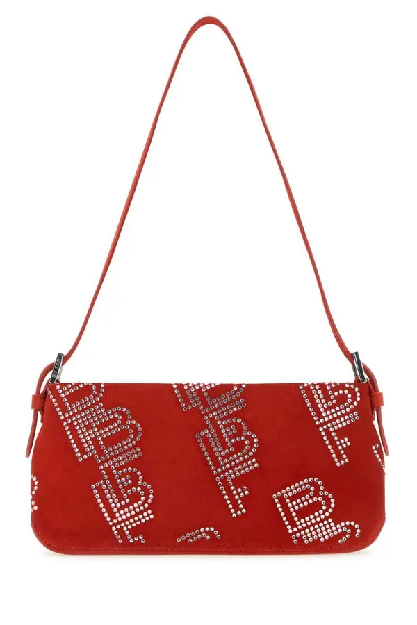 By Far Dulce Embellished Suede Shoulder Bag, 26 Cm Width