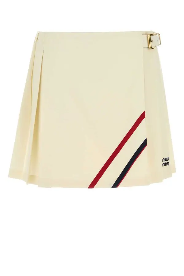 Miu Miu Canvas Mini Skirt