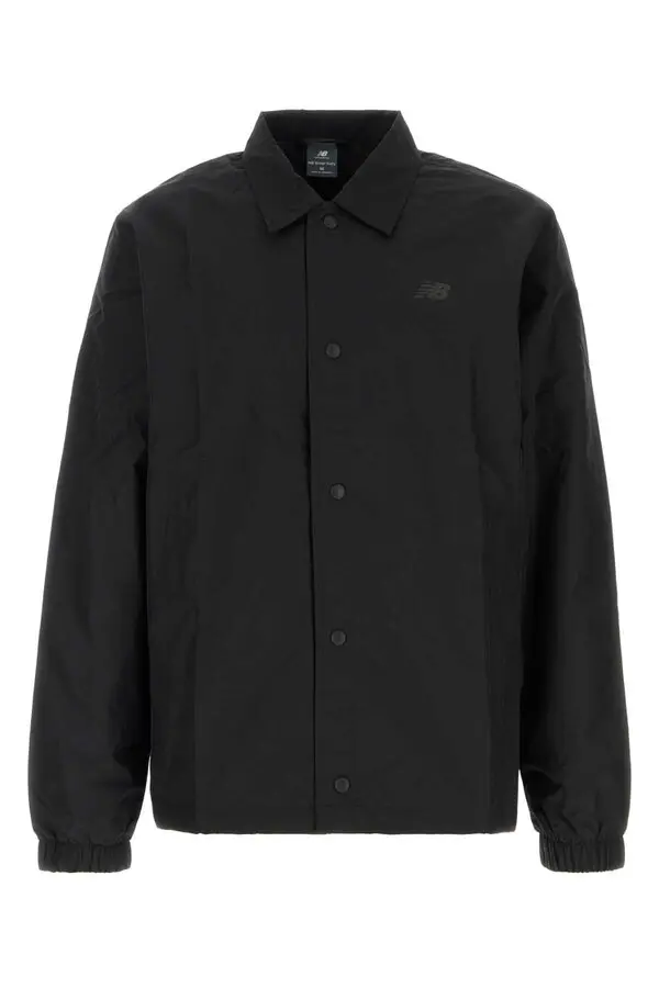 NEW BALANCE Polyester Zip Up Jacket With Stand Collar