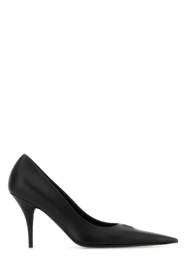 Balenciaga Avenue Bb Editor 90 Leather Pumps With 9 Cm Heel