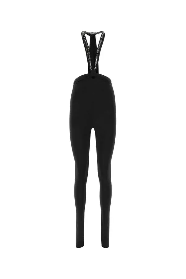 Attico Ruby Stretch Polyester Pants - Black