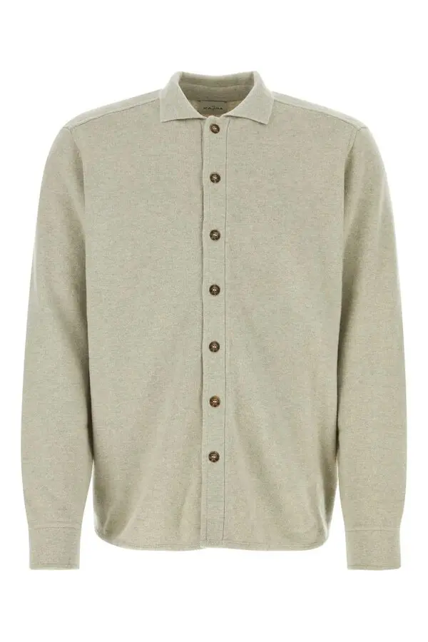 Le Kasha Organic Cashmere Cardigan - Grey