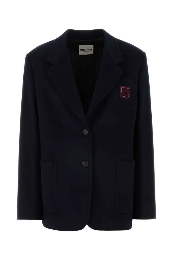 Miu Miu Miu Style Wool-cashmere Blazer For