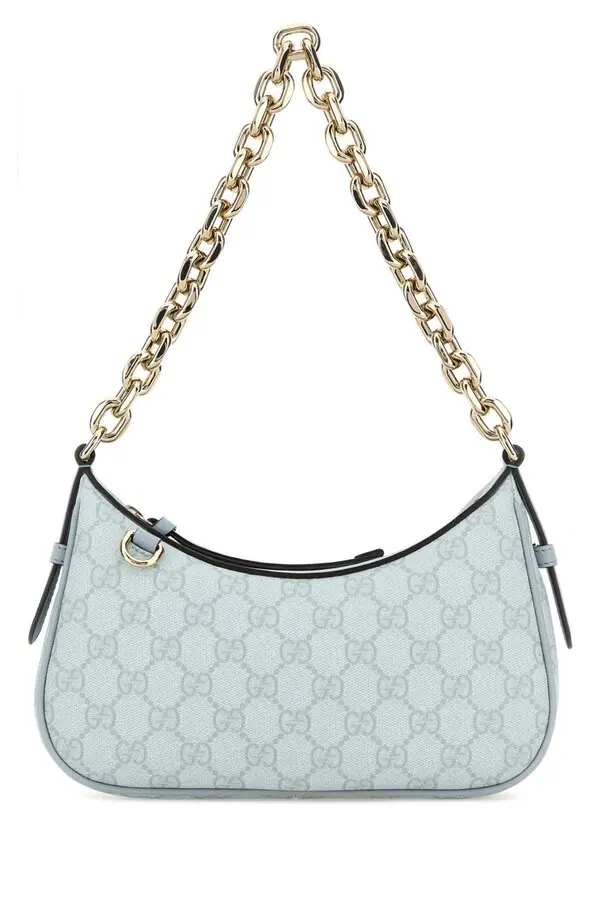 Gucci Canvas Gg Emblem Shoulder Handbag 24 Cm X 16.5 Cm X 5.5 Cm