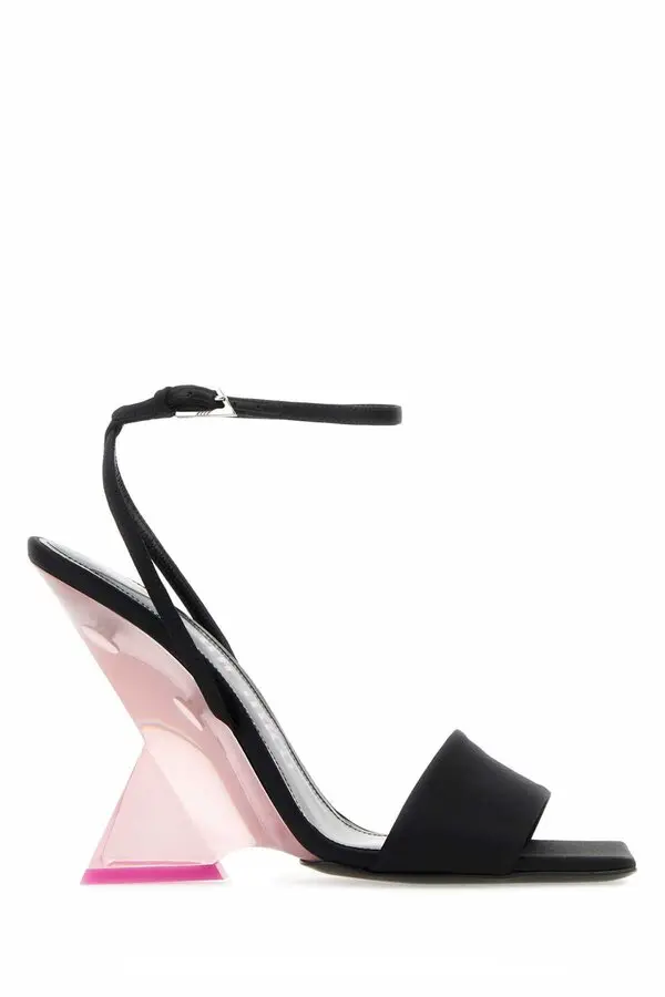 Attico Satin Cheope Sandals With 10.5 Cm Heel
