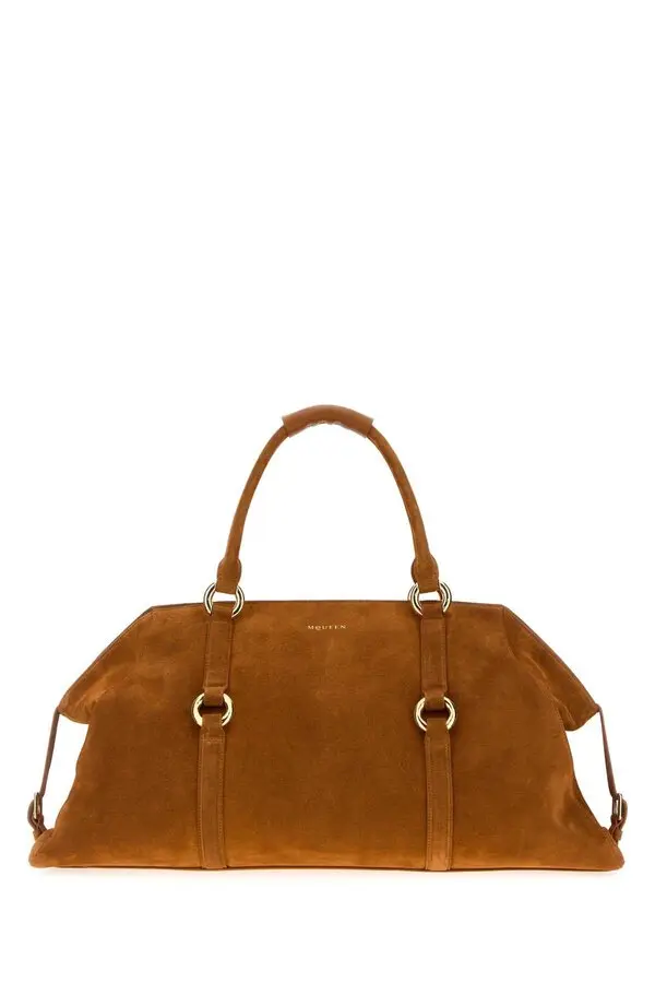 Alexander McQueen Farringdon Maxi Suede Handbag For