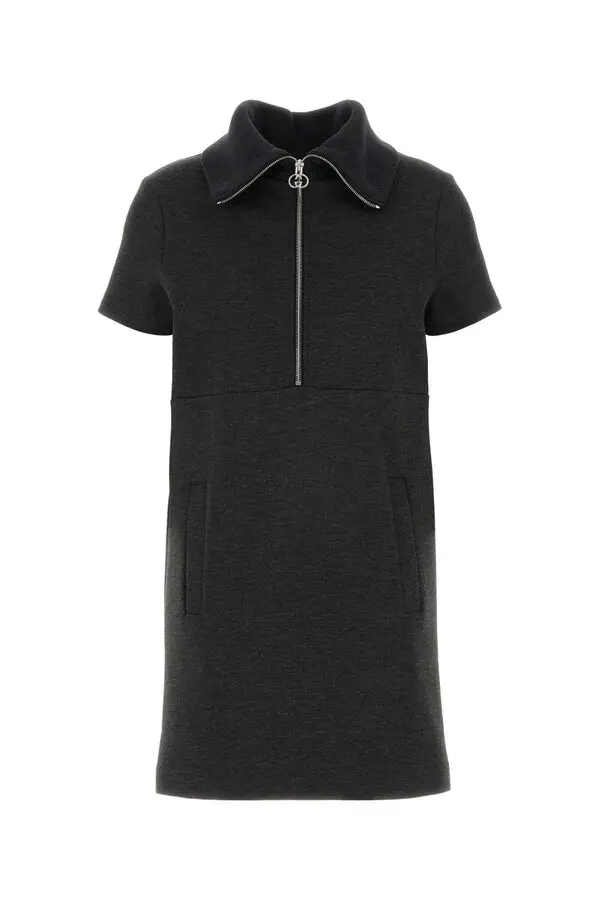 Gucci Melange Dark Stretch T-shirt Dress - Grey