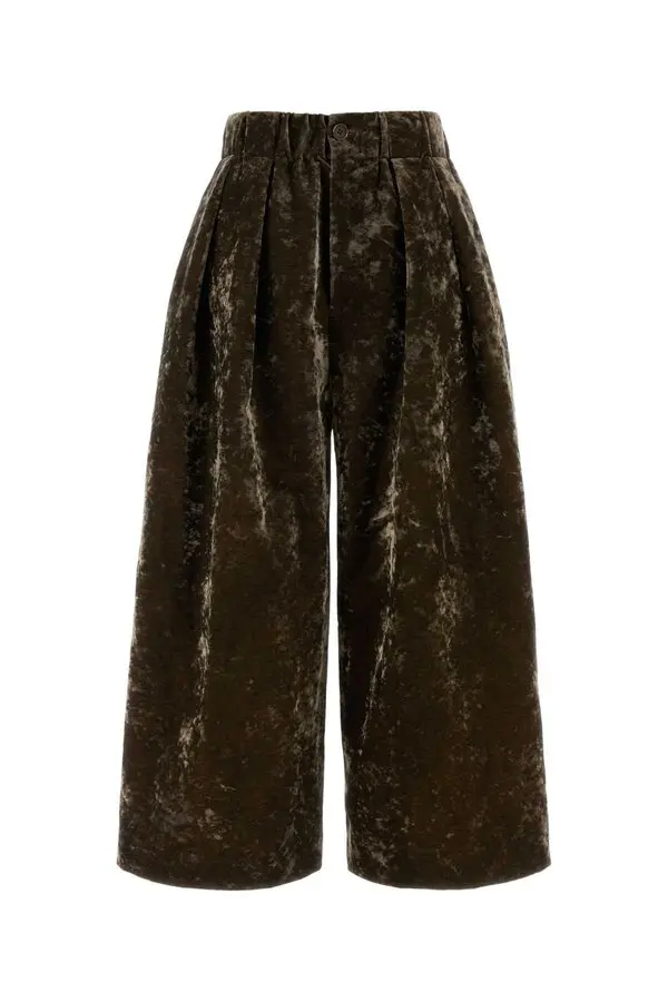 UMA WANG Velvet Wide-leg Trousers
