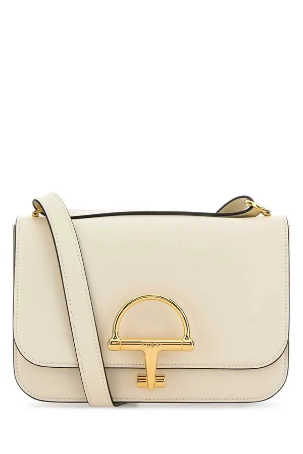 Gucci Siena Mini Ivory Leather Shoulder Bag, 22.5 Cm - White