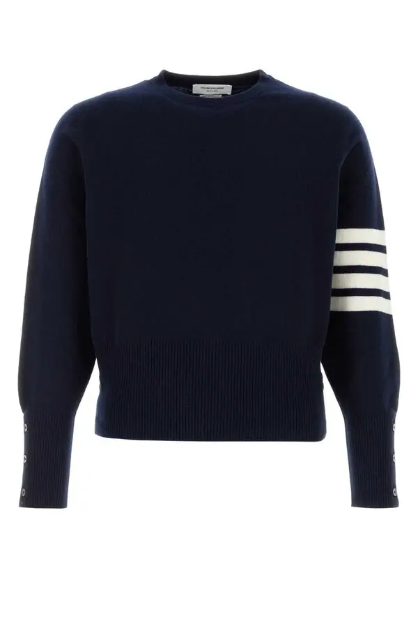 Thom Browne Navy Cashmere Sweater
