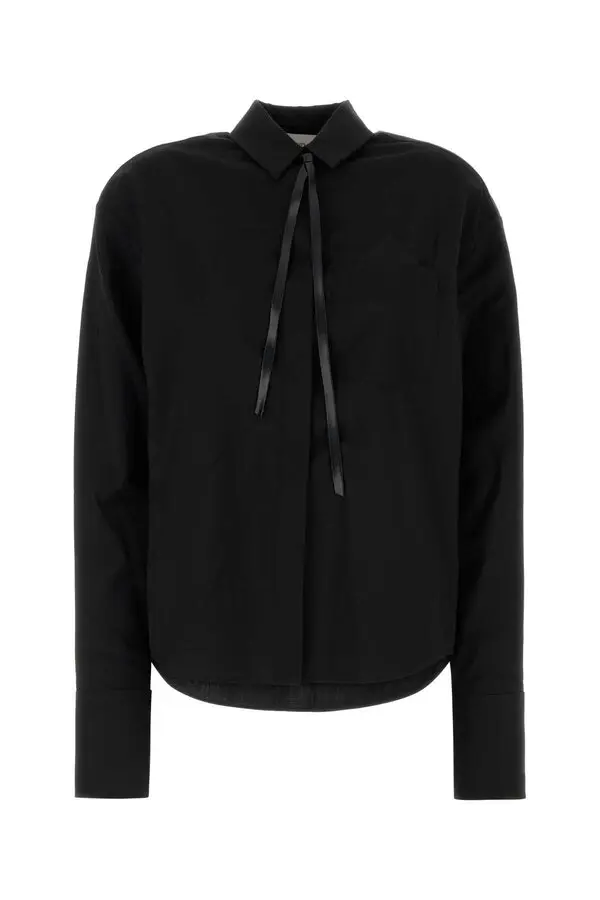 Sportmax Sporty Wool Mappa Shirt In 100% Virgin Wool