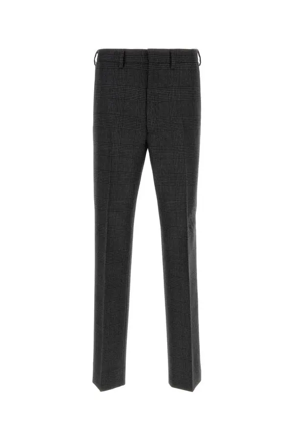 Prada Embroidered Wool Pants For