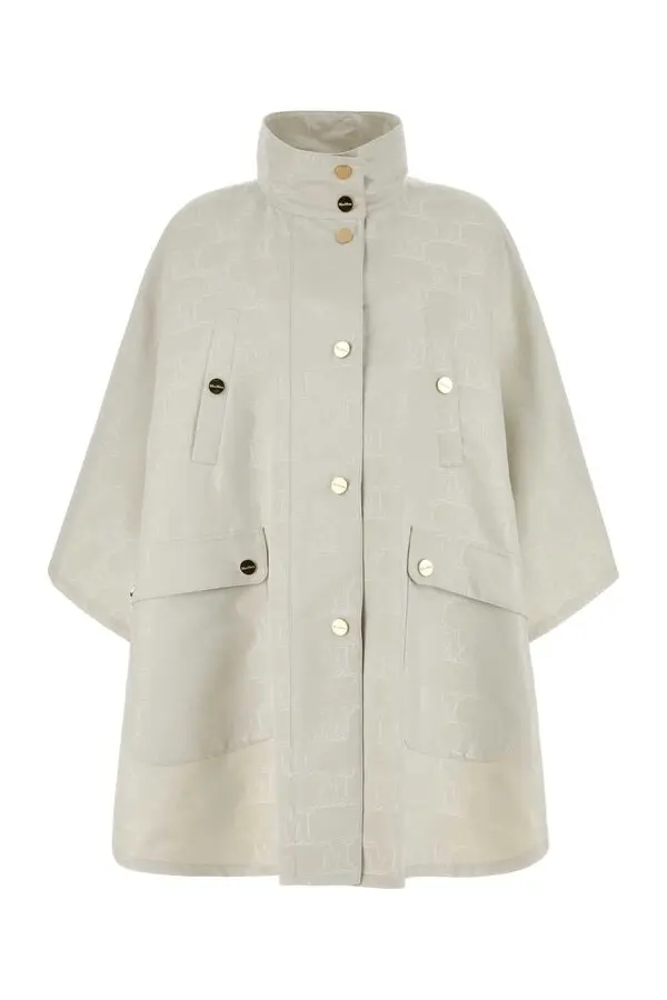 Max Mara Chalk Jacquard Cape