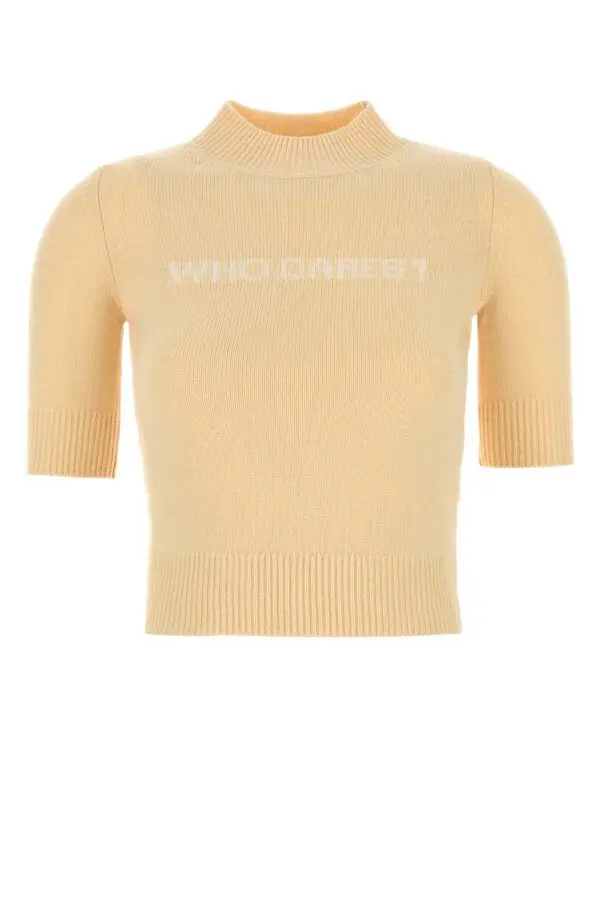 Sportmax Renon Wool-cashmere High Neck Sweater - Avorio