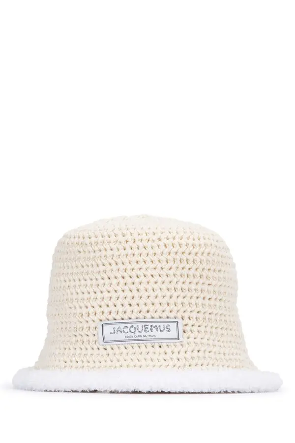 Jacquemus Cotton Bucket Hat - Offwhite