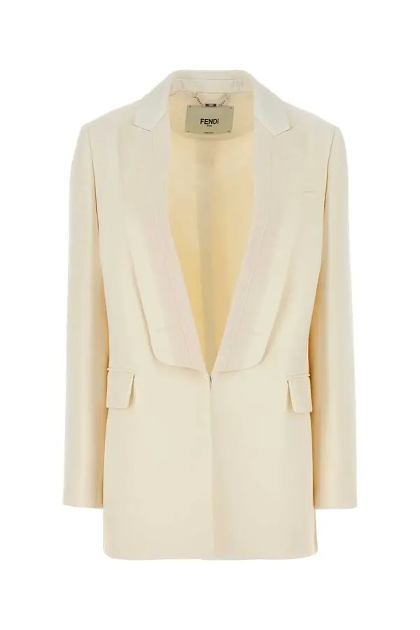 Fendi Wool-blend Blazer With Silk Lining