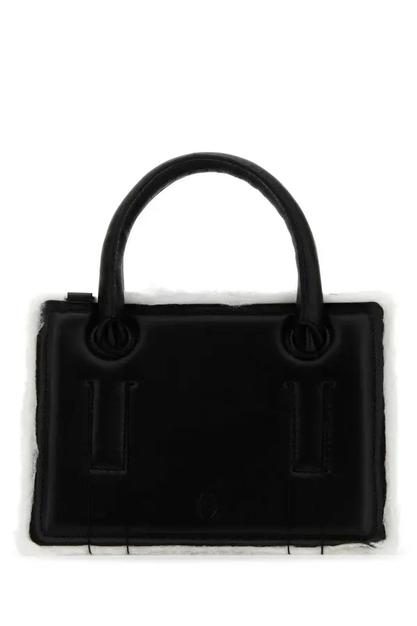 DENTRO Mini Otto Leather Handbag With Silver Hardware