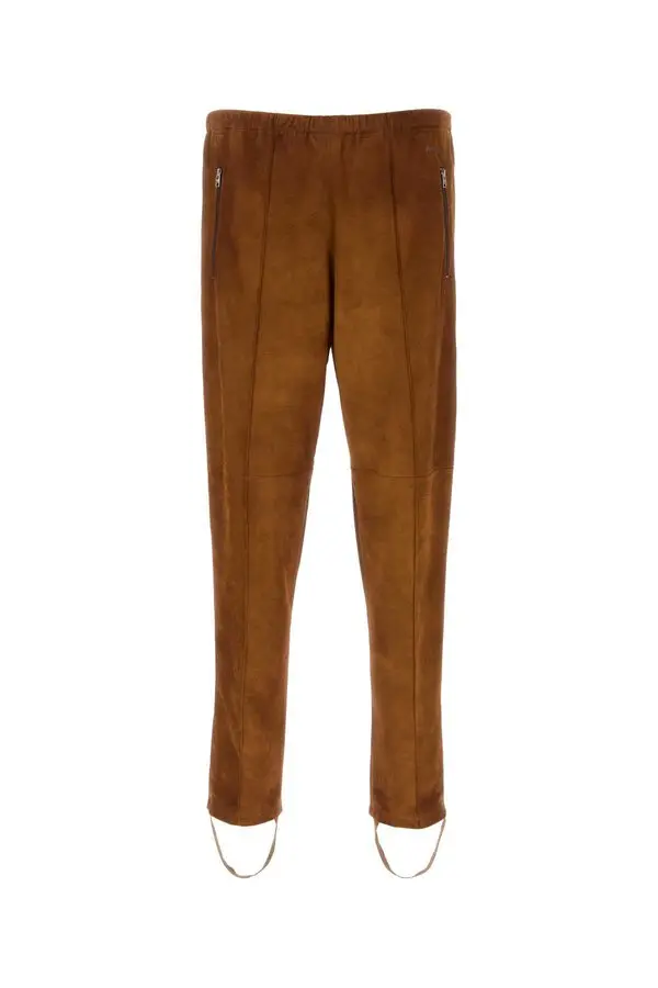 Prada Style Caramel Suede Pants For